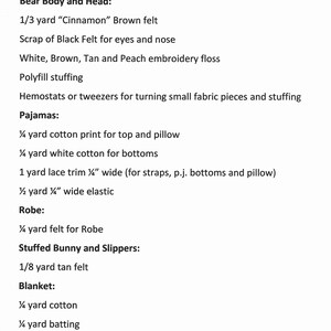 PDF Felt Bedtime Bear Pattern With Robe & Bunny Slippers - Etsy