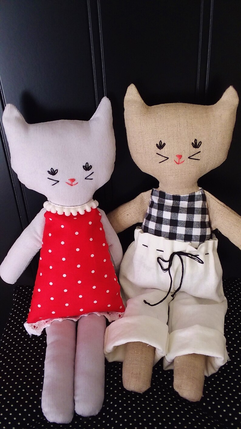 PDF Easy Cat Doll Sewing Pattern - Etsy