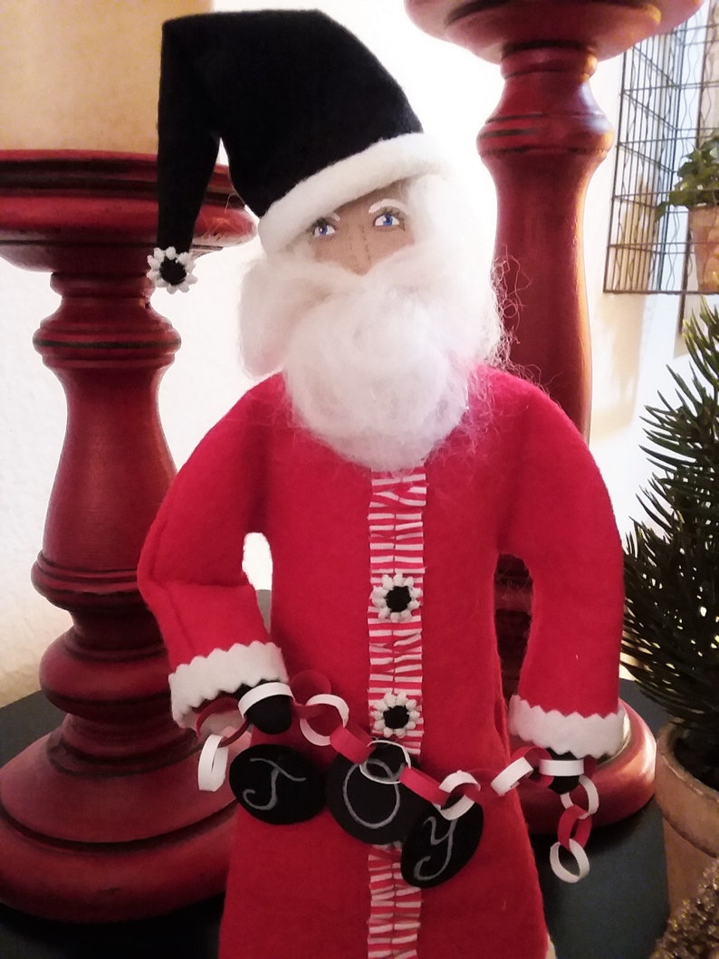 PDF Felt Santa Sewing Pattern, Whimsical, Charming, Unique - Etsy
