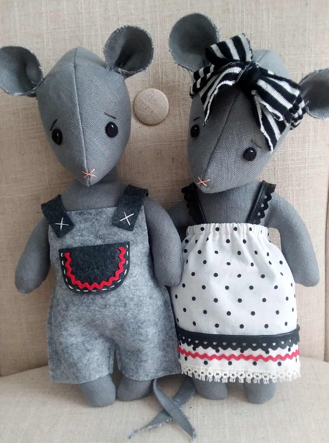 PDF Felt Mouse Sewing Pattern Souris Poupee PDF - Etsy