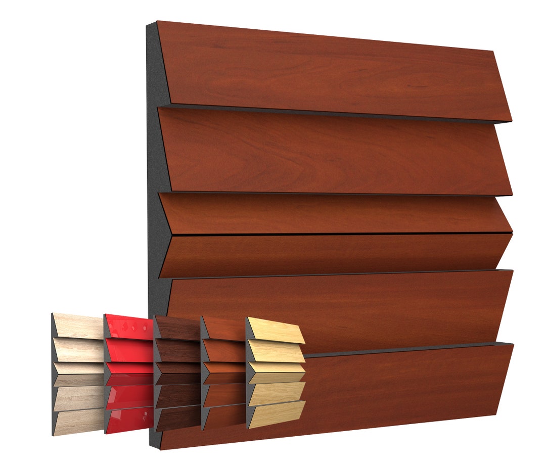 Wood Slat Wall Panel - Home Cinema Panels, Minimalist Wooden Wall Art ...