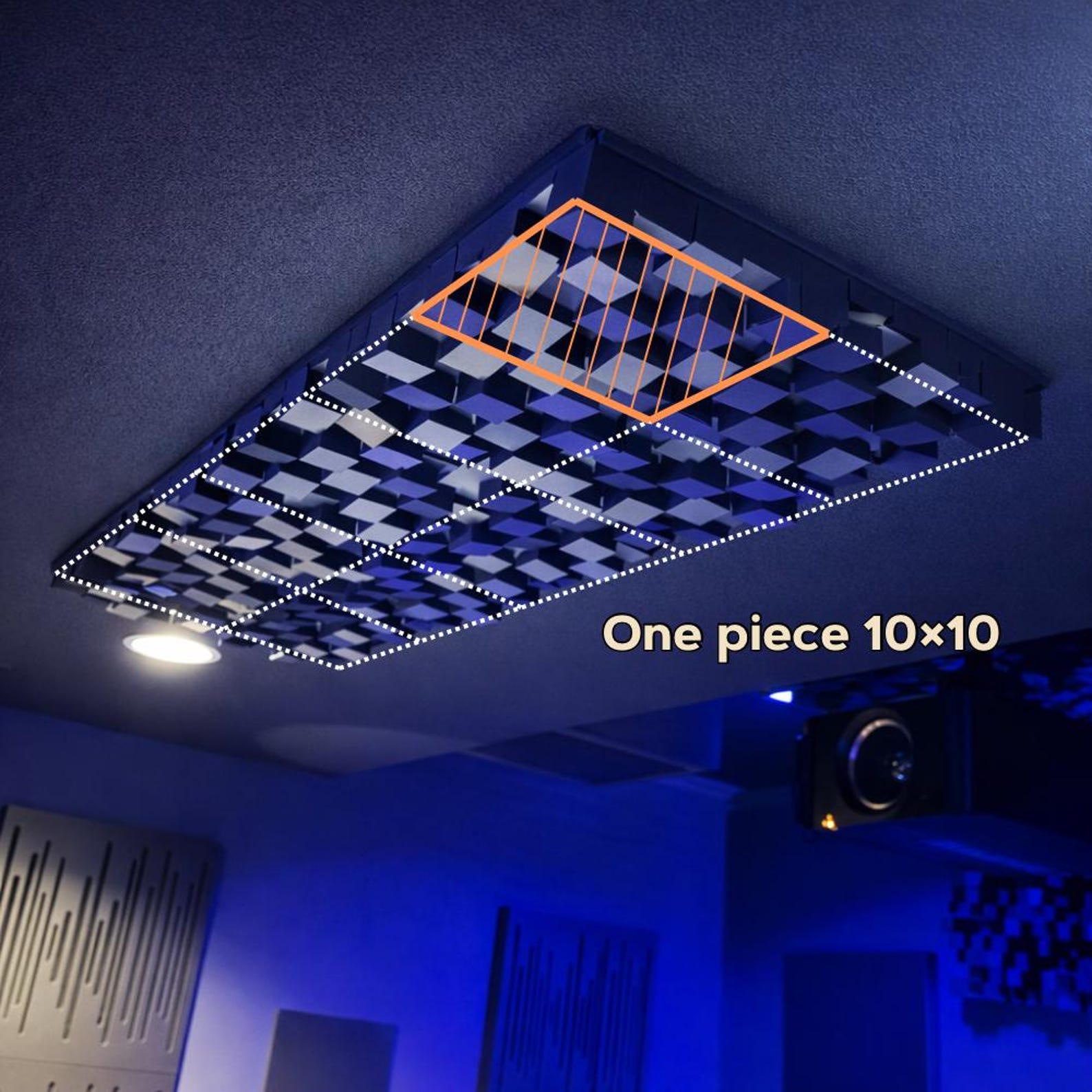 Ceiling Sound Panel for Studio, 3d Wall-ceiling Panels, HI-FI Room-home ...