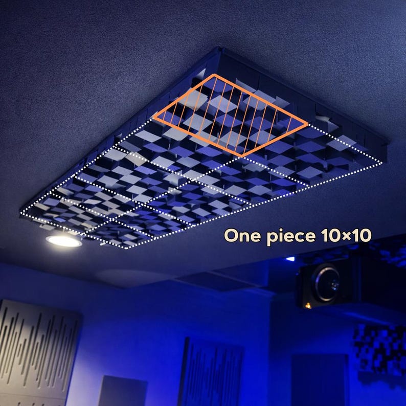 Ceiling Sound Panel for Studio, 3d Wall-ceiling Panels, HI-FI Room-home ...