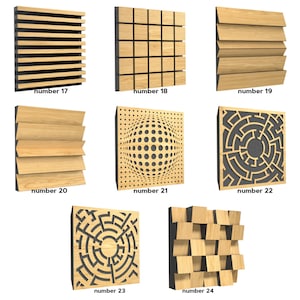 3d Wall Panels, Wood Acoustic Panel With Foam, Bass Traps, Sound Absorber and Diffuser, Sound ...