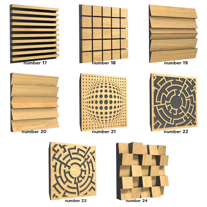 Sound Absorber and Diffuser, Sound Panel for Studio, HI-FI Room and ...