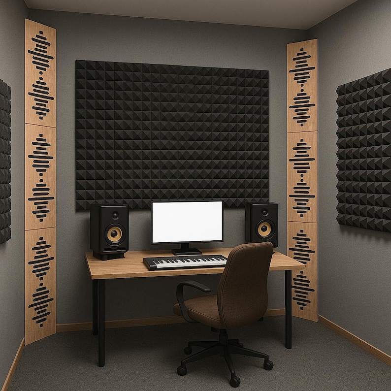 Corner Acoustic Panels, Soundproof Grande Tile - Corner Bass Traps - Etsy