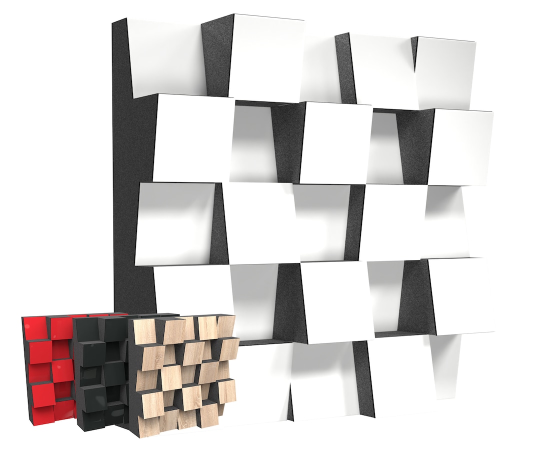 Square Acoustic Panel, Wood Acoustic Panel With Foam, Sound Absorber ...