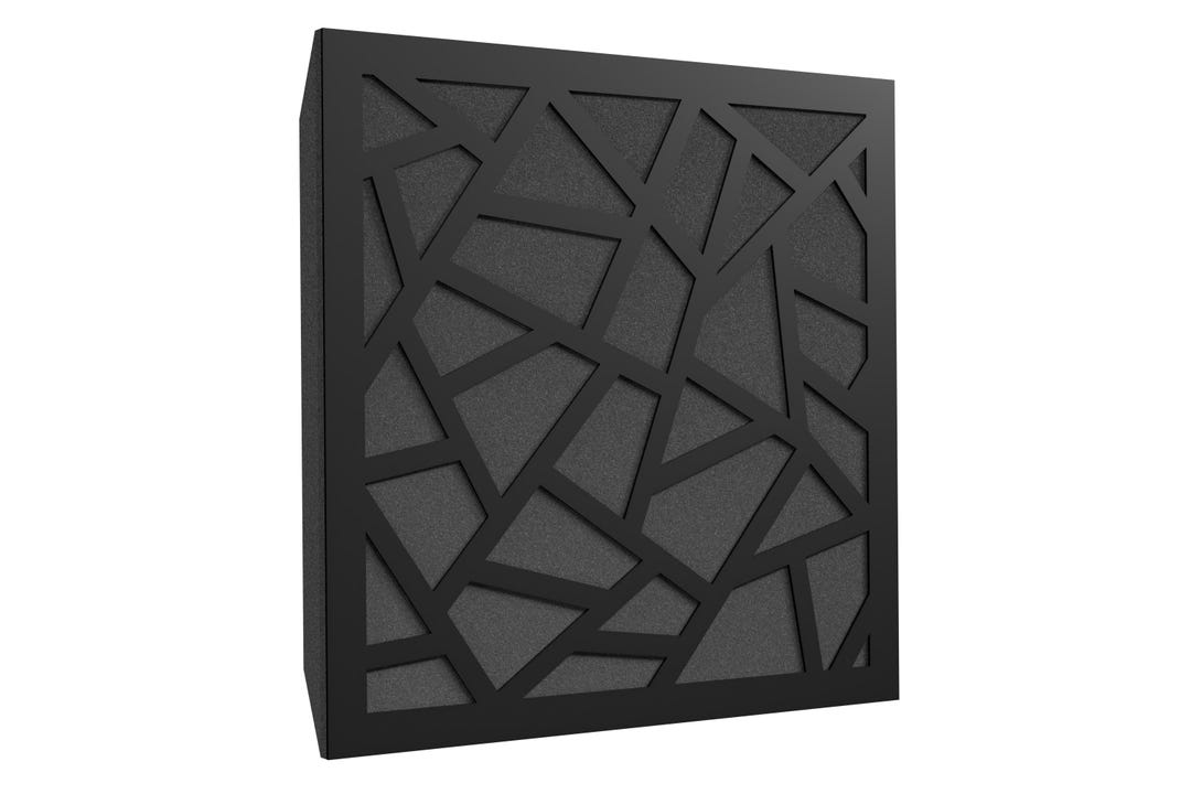 Wood Acoustic Panel With Foam, Sound Absorber and Diffuser, Recording ...