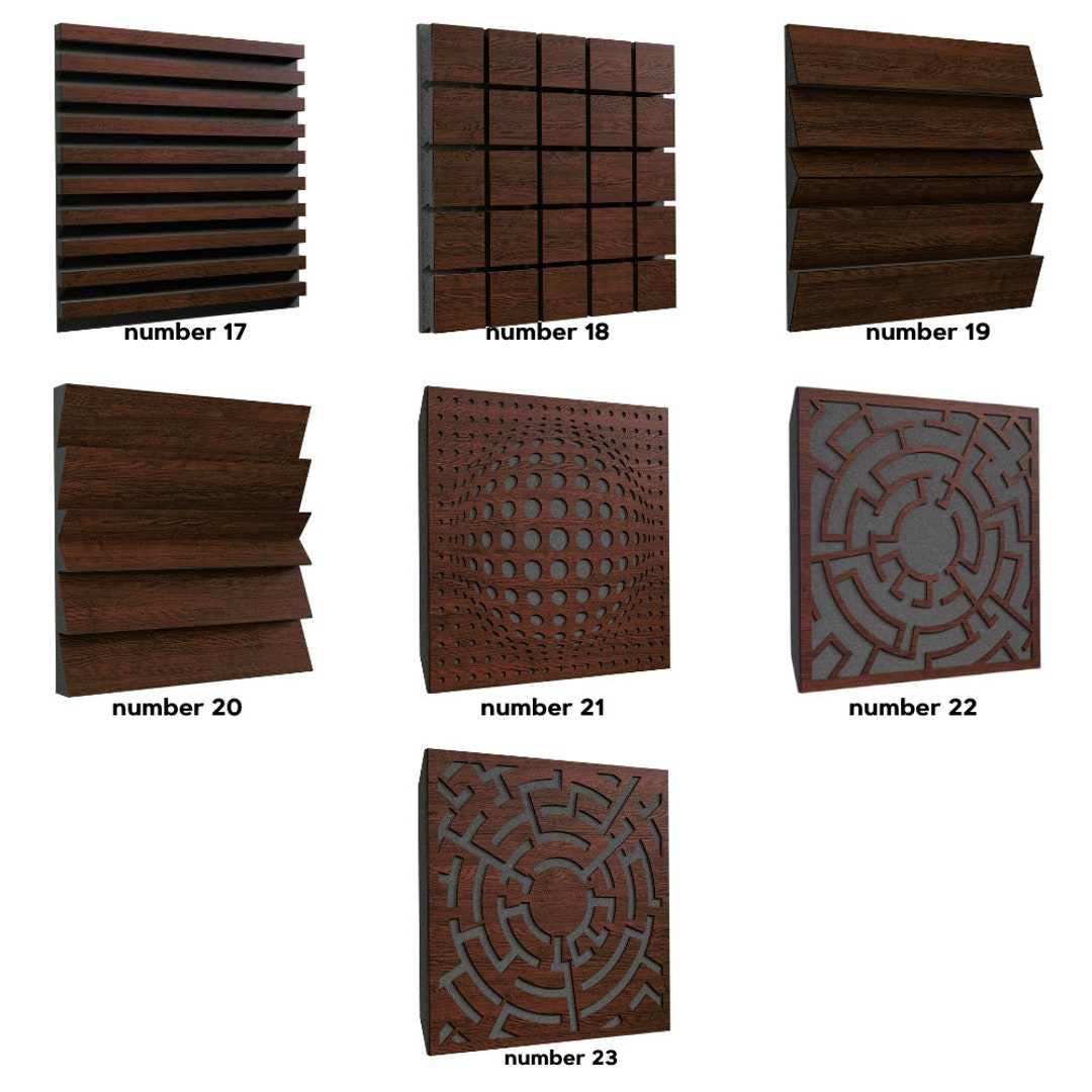 Wall Soundproof Panels Bass Traps Acoustic Treatment Diffuser Sound ...