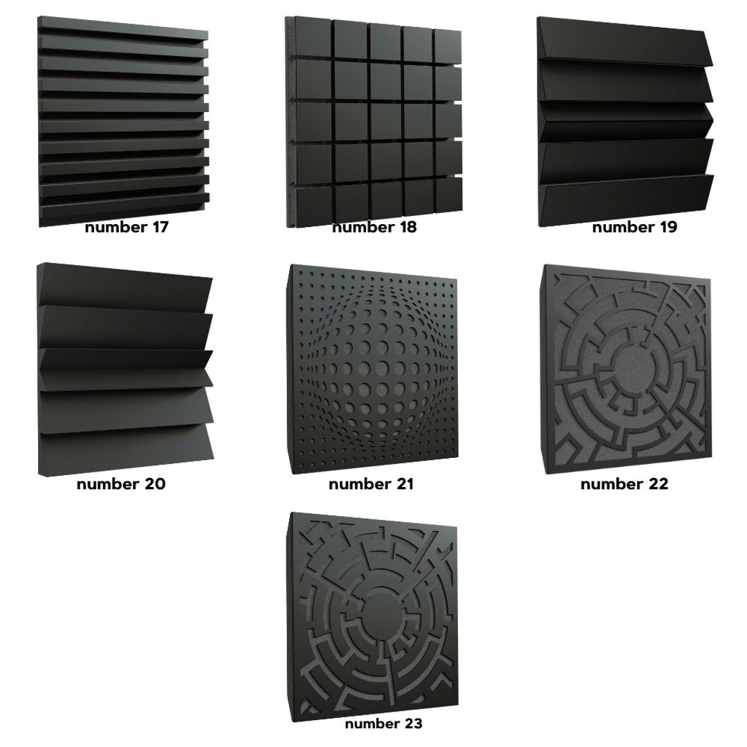 Acoustic Decorative Panel for Sound Dampening Absorption Mini Foam Wall ...