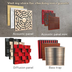 Sound Absorber and Diffuser, Sound Panel for Studio, HI-FI Room and ...