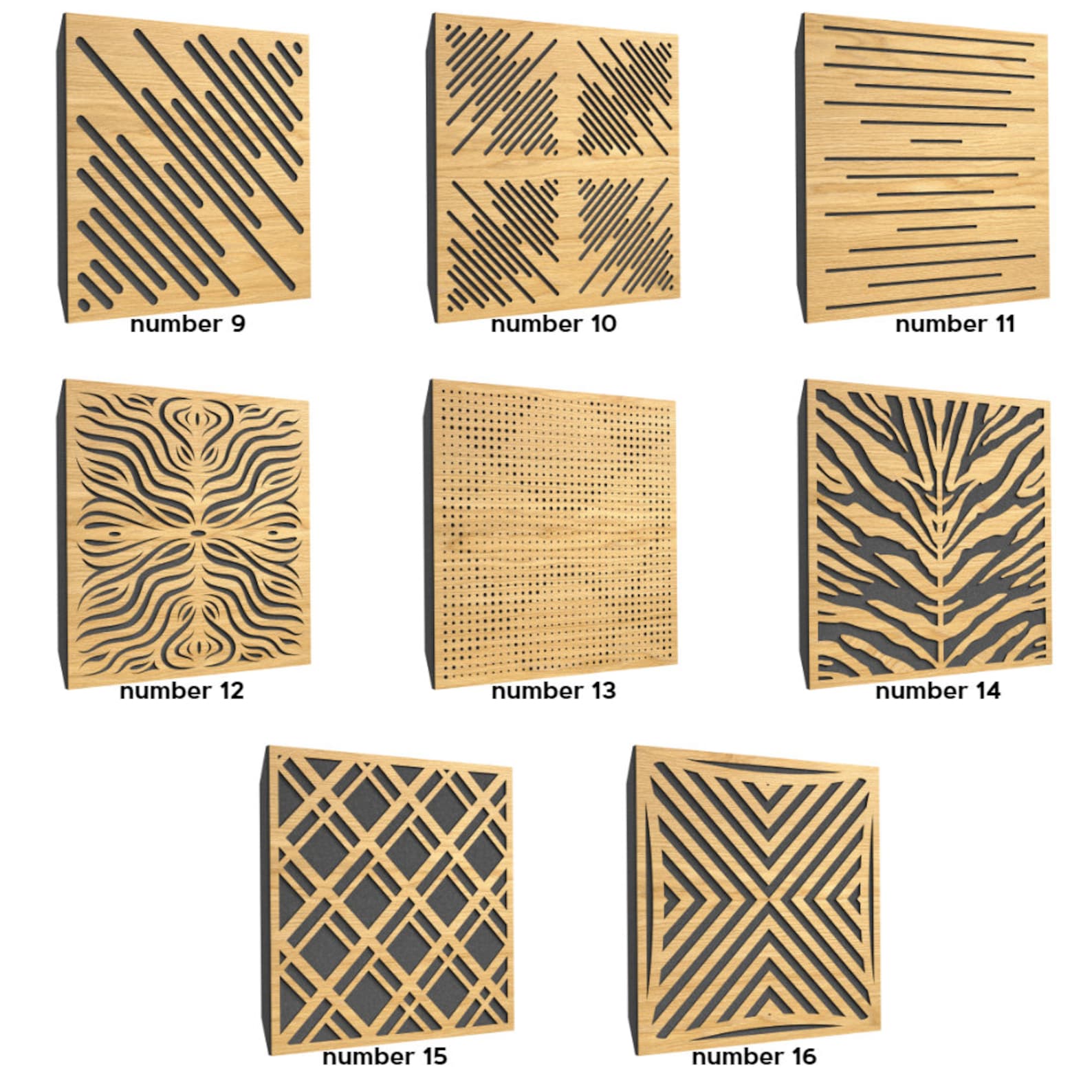 Wood Slat Wall Panels 3d Wall Panels Sound Absorption-diffuse Acoustic ...