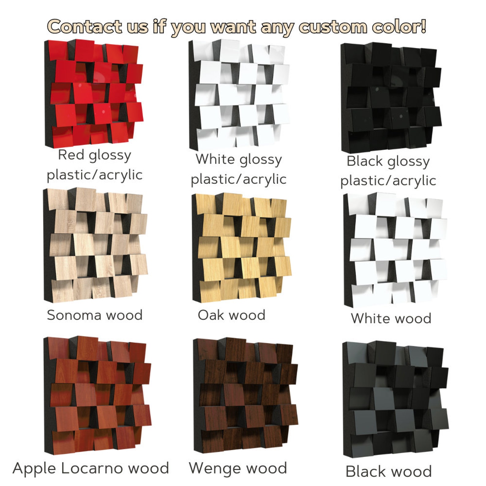 Sound Absorbing Wall Decor, Soundproof Wall Art, Sound Absorption Foam ...