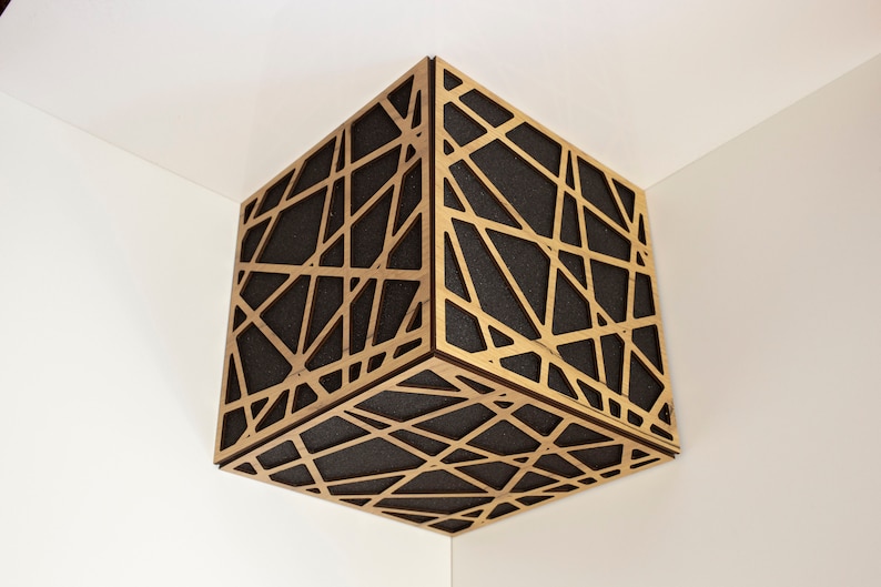 Ceiling Corner Bass Trap, Cube Acoustic Panel, Cube Bass Traps, Corner ...