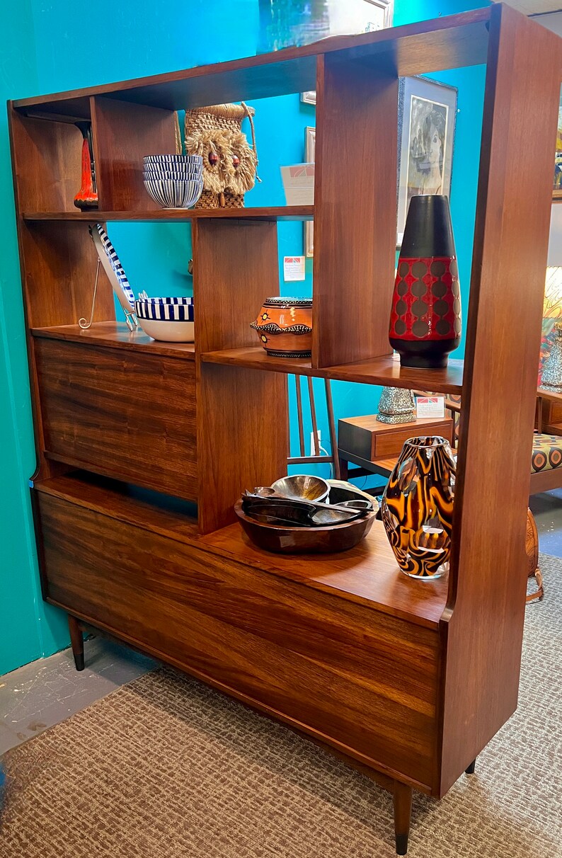 MCM Walnut Room Divider - Etsy