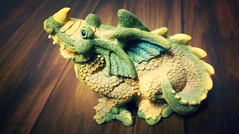 Baby Dragon Resin Statue - Etsy