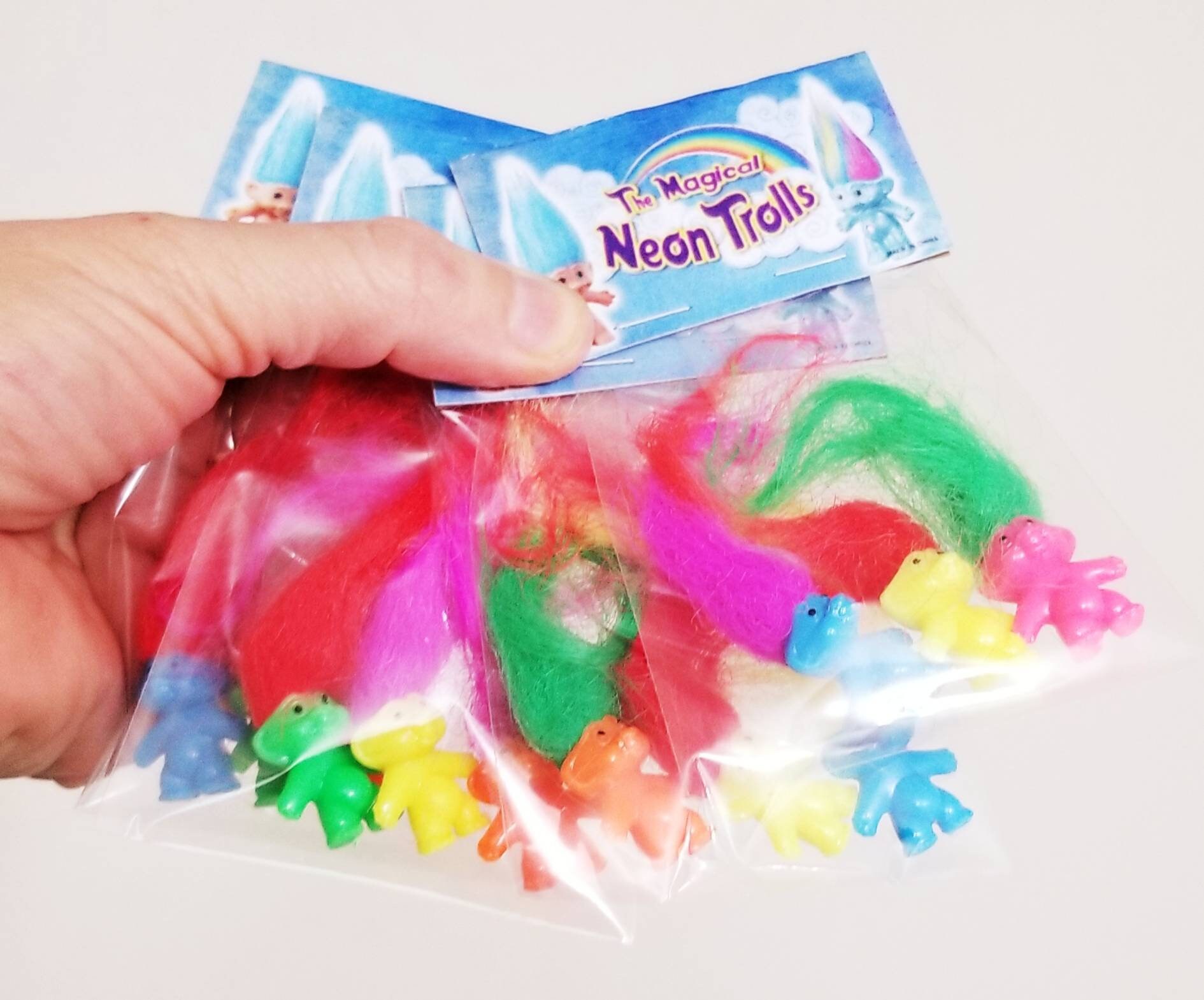 Vintage Mini Magical Neon Trolls / Vending prizes | Etsy