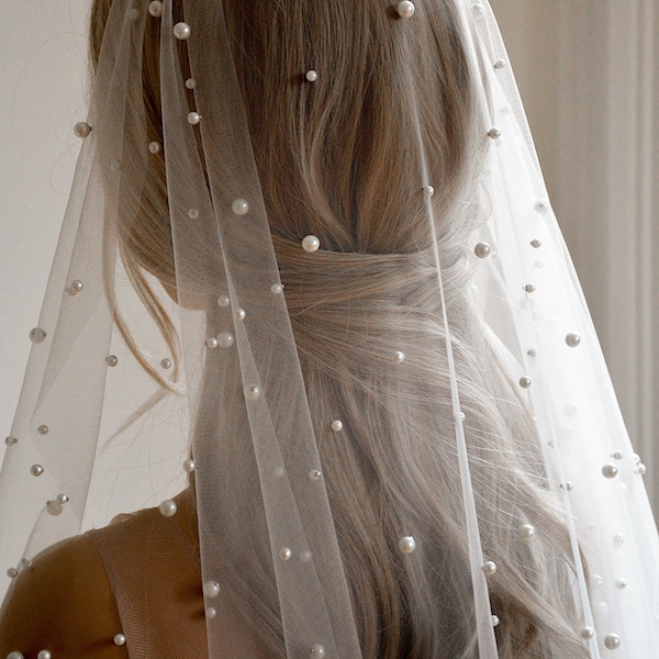 Pearl Veil - Etsy