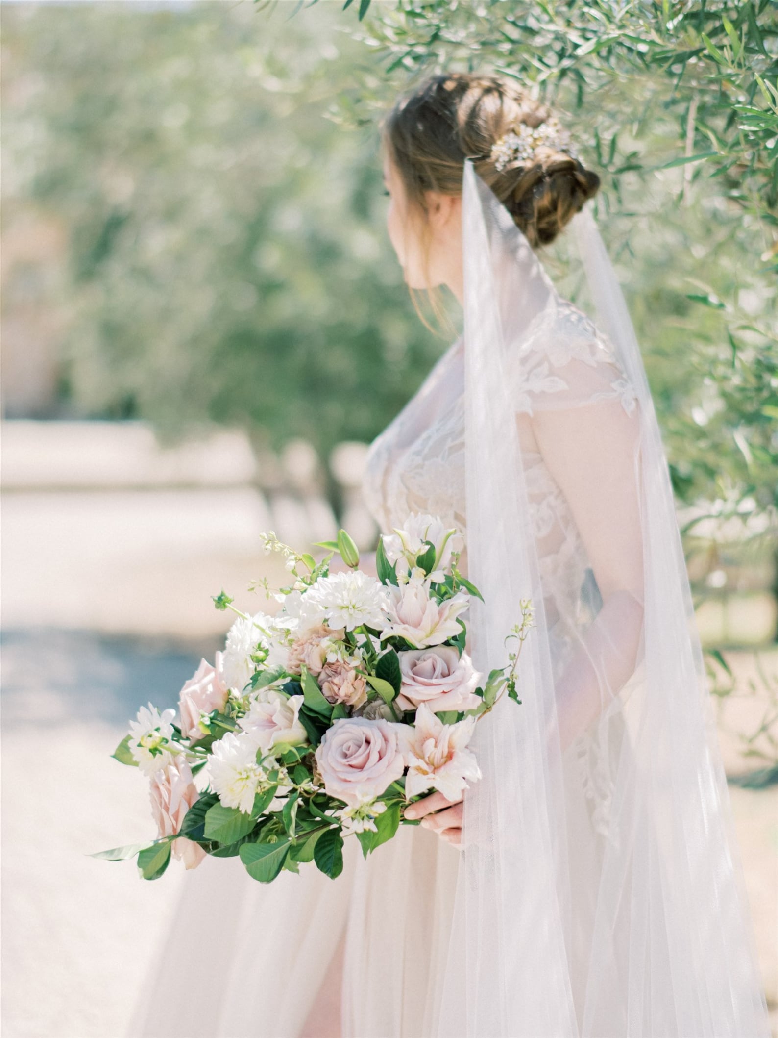 Boho Veil Draped Veil Bohemian Wedding Veils Swoop Veil - Etsy