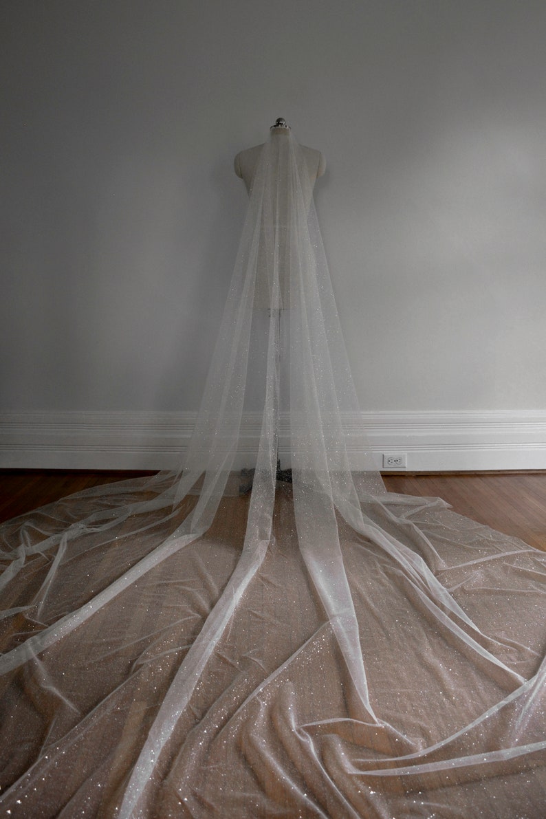 Sparkle Veil, Glitter Veil, Sparkly Wedding Veil, Shimmer Veil ...
