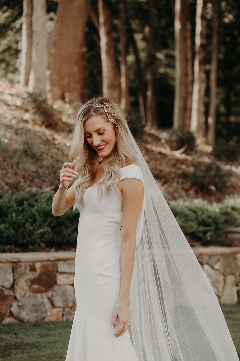 Cathedral Wedding Veil Long Bridal Veil Soft Wedding Veil - Etsy