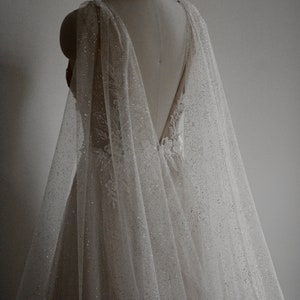 Gold Sparkle Bridal Cape, Gold Wedding Cape, Gold Shoulder Veil ...