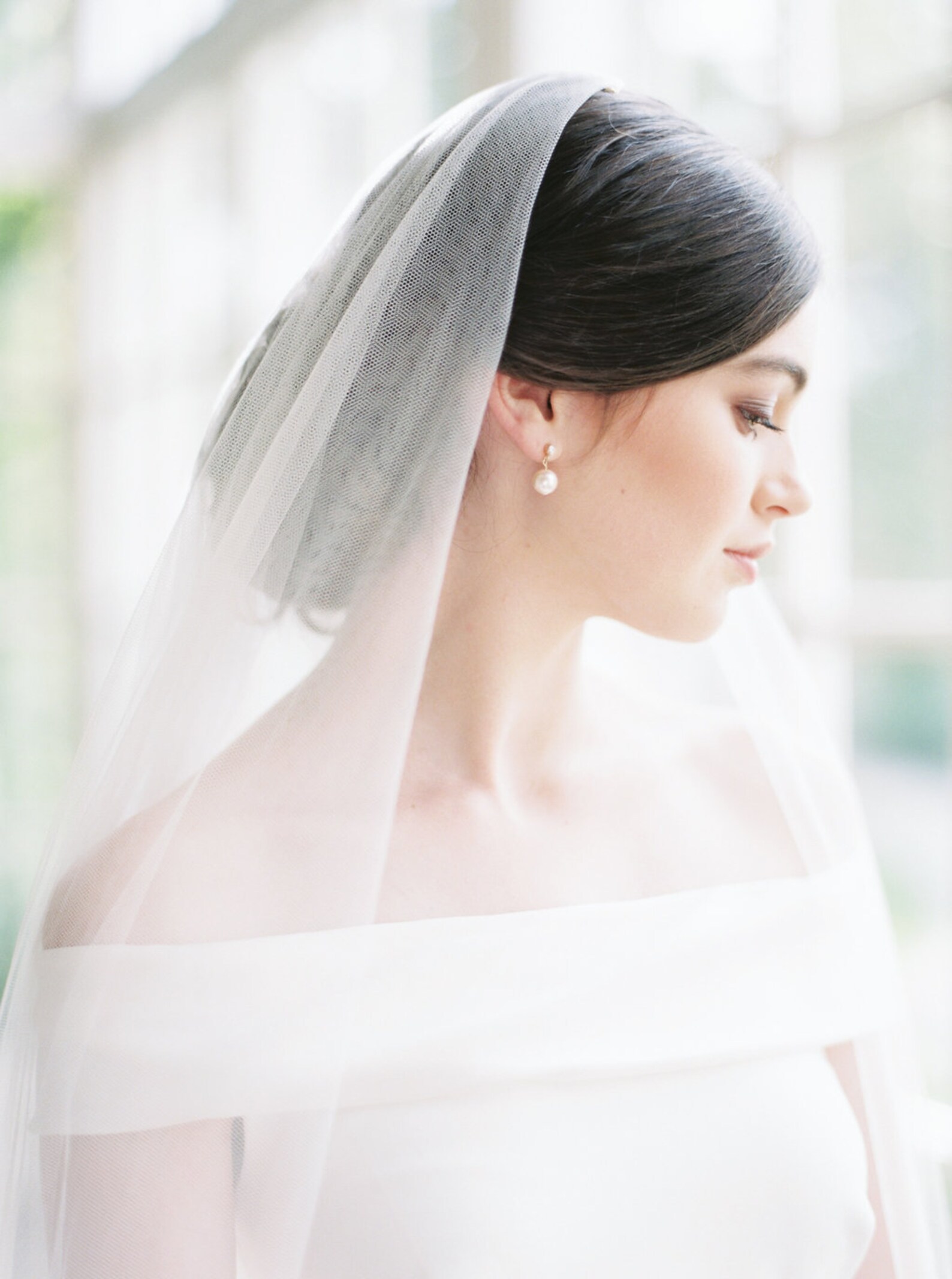 Cathedral veil with blusher bridal veil ivory cathedral | Etsy