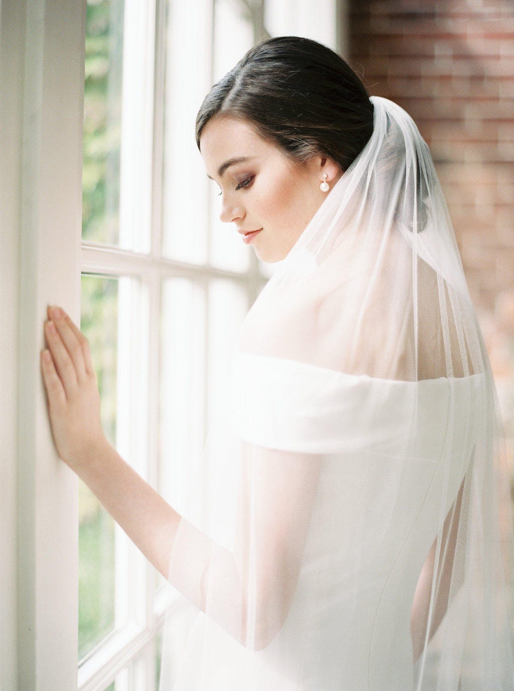 Minimalist Wedding Veil, Soft Modern Bridal Veil | CLARA - Etsy
