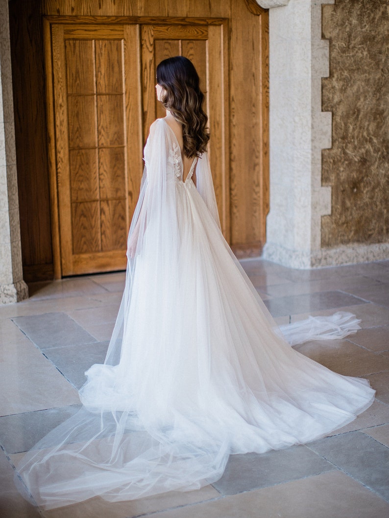 Bridal Wings Cape Wings Shoulder Tulle Wings Wedding Wing - Etsy