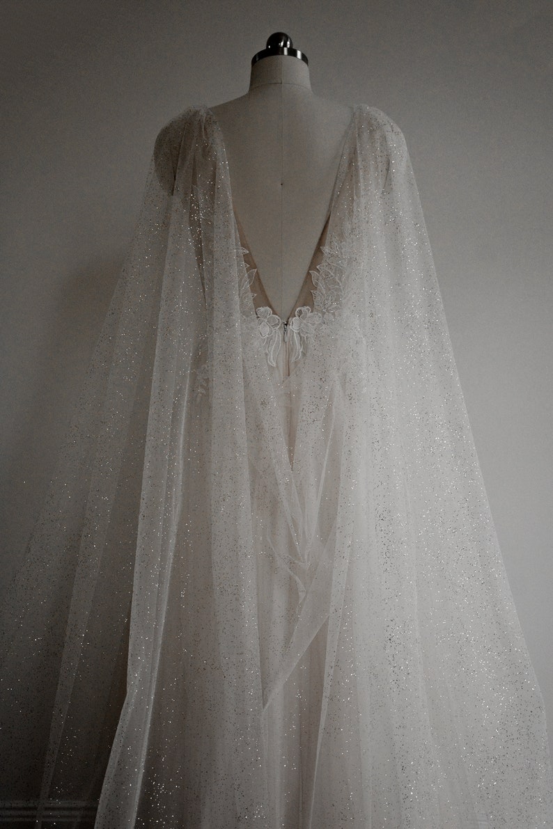 Gold sparkle bridal cape gold wedding cape gold shoulder | Etsy