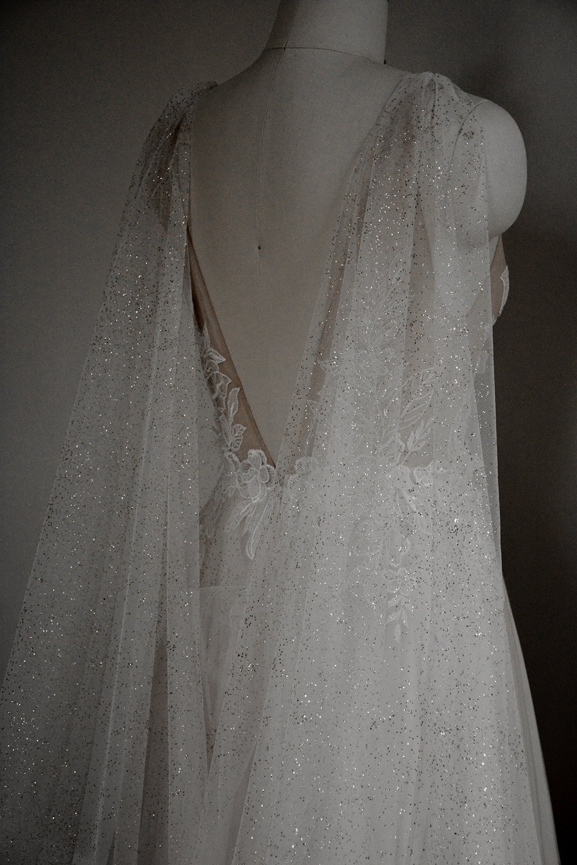 Gold sparkle bridal cape gold wedding cape gold shoulder | Etsy