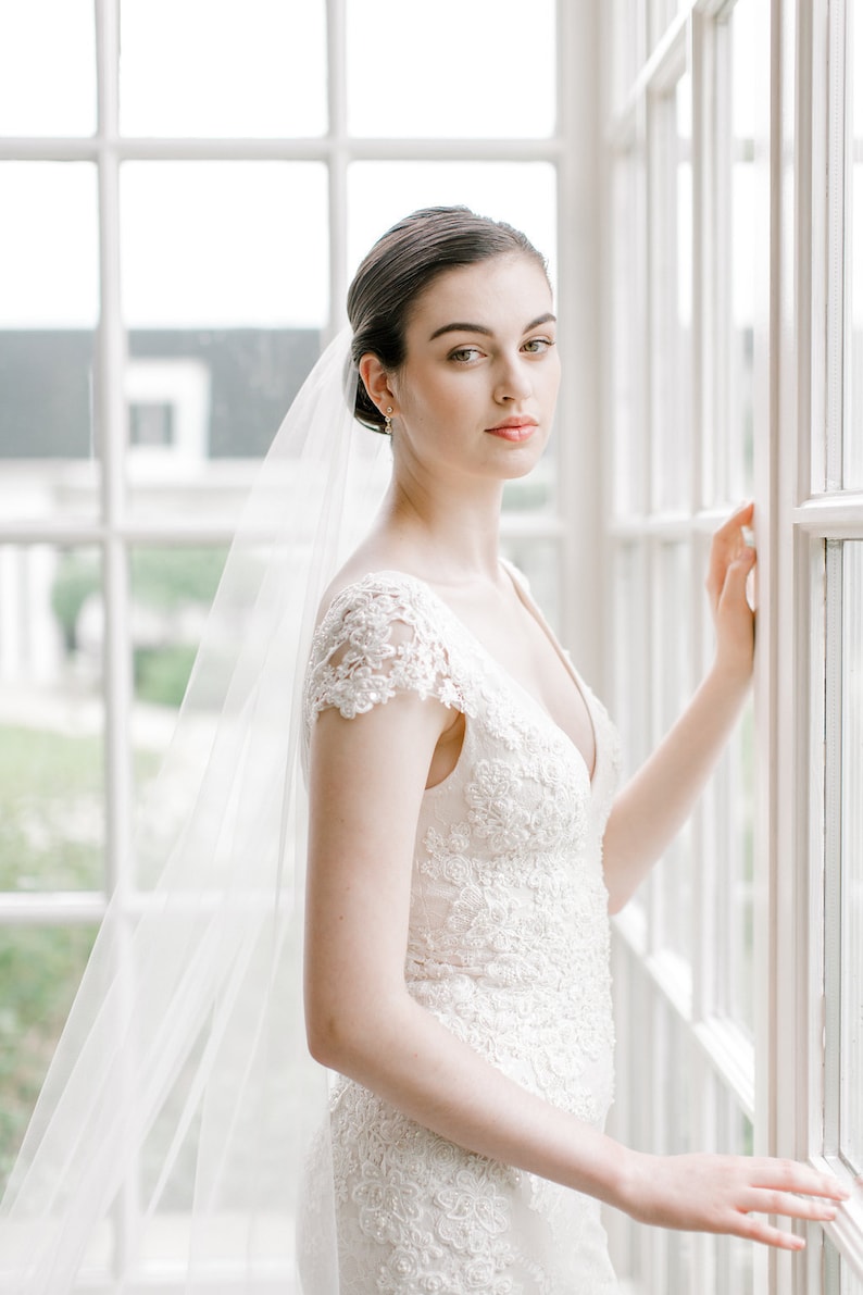 Wedding Veil Cathedral Length, Long Bridal Veil, Cathedral Veil, Chapel ...