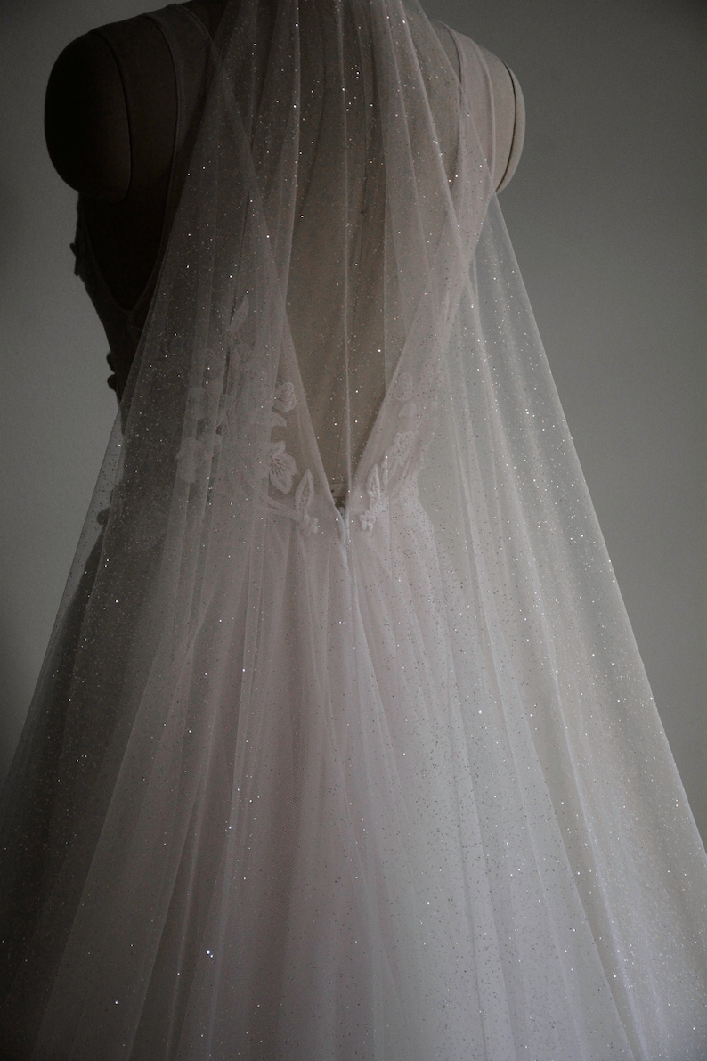 Sparkle Veil, Glitter Veil, Sparkly Wedding Veil, Shimmer Veil ...