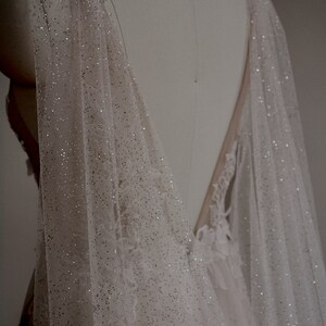 Gold Sparkle Bridal Cape, Gold Wedding Cape, Gold Shoulder Veil ...