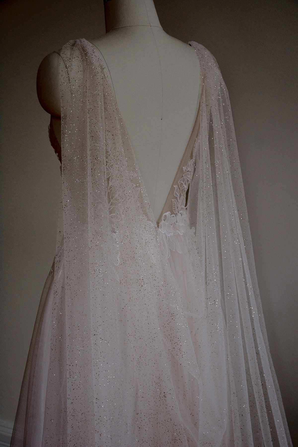 Gold sparkle bridal cape gold wedding cape gold shoulder | Etsy