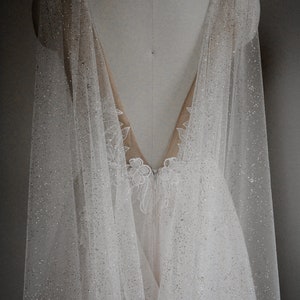 Gold Sparkle Bridal Cape, Gold Wedding Cape, Gold Shoulder Veil ...