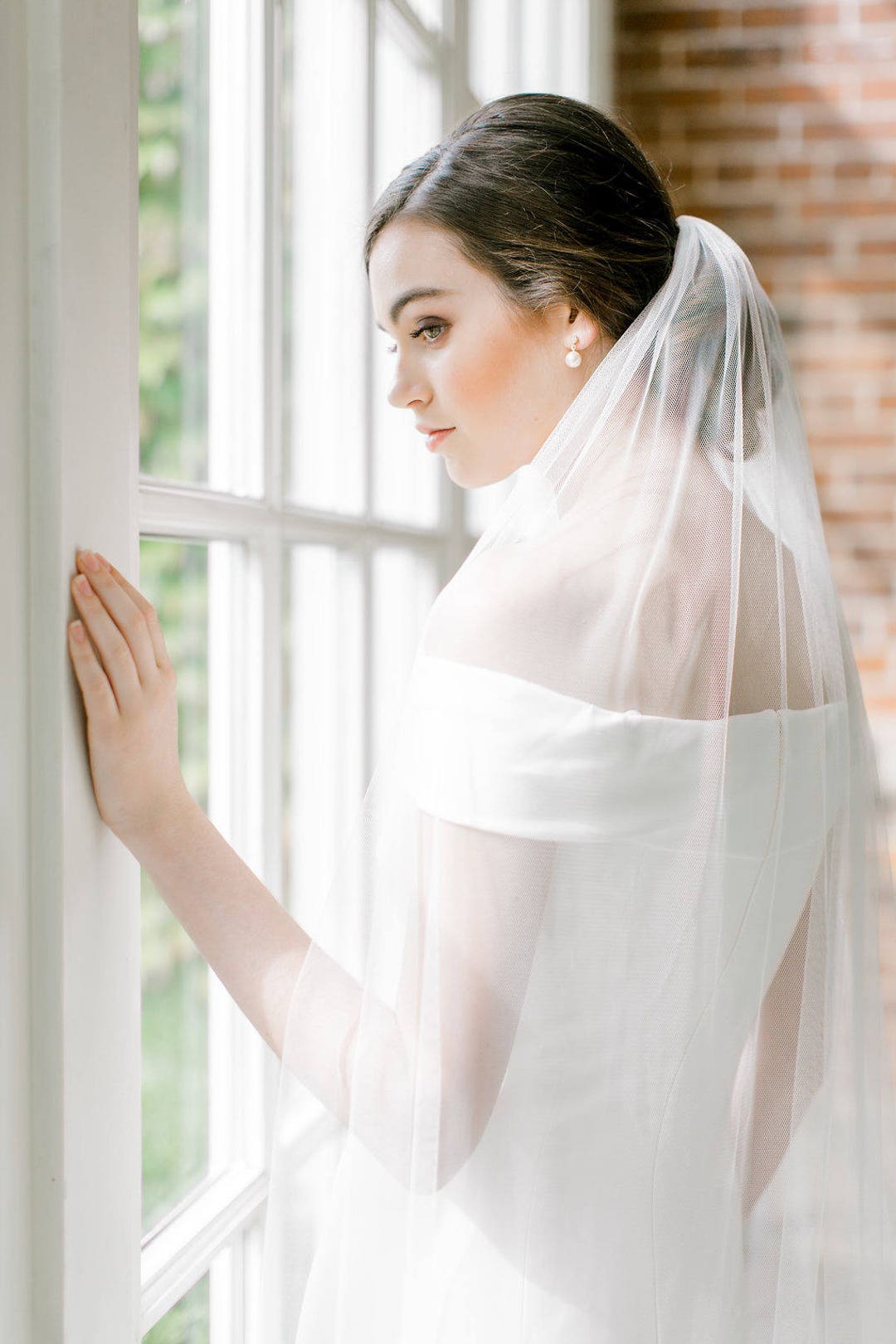 Minimalist Wedding Veil, Soft Modern Bridal Veil | CLARA - Etsy