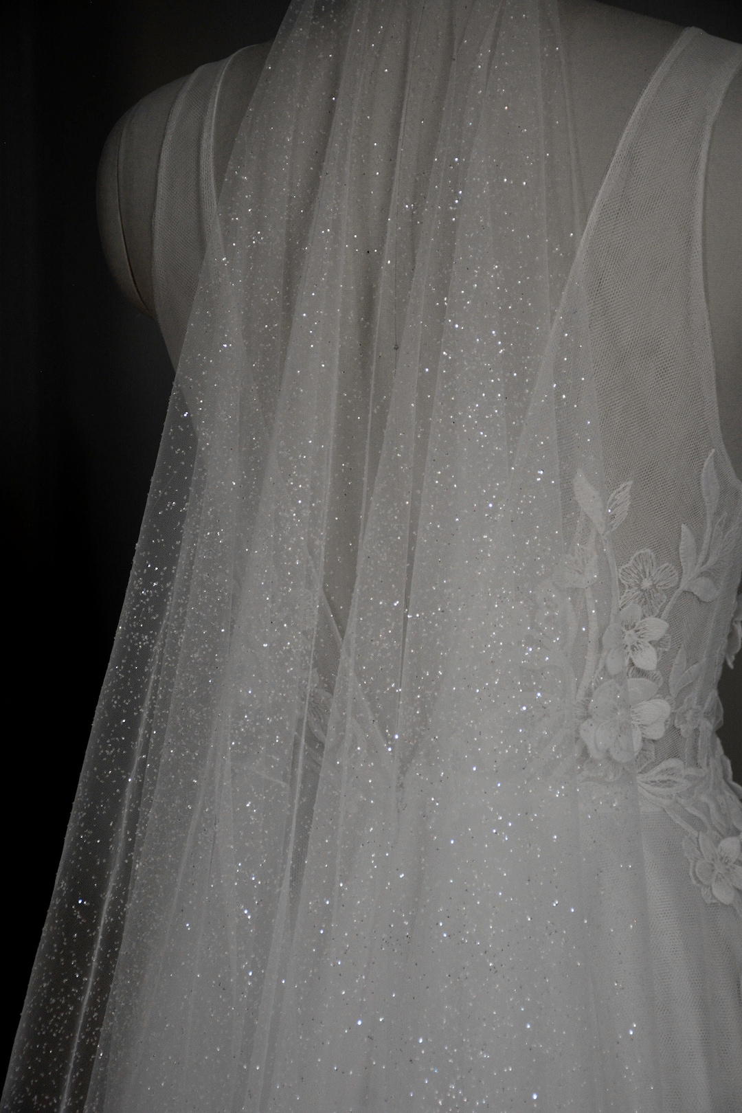 Sparkle Veil, Glitter Veil, Sparkly Wedding Veil, Shimmer Veil ...