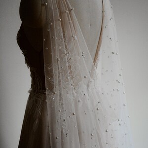 Pearl Bridal Cape, Pearl Wedding Cape, Pearl Cape Veil, Pearl ...