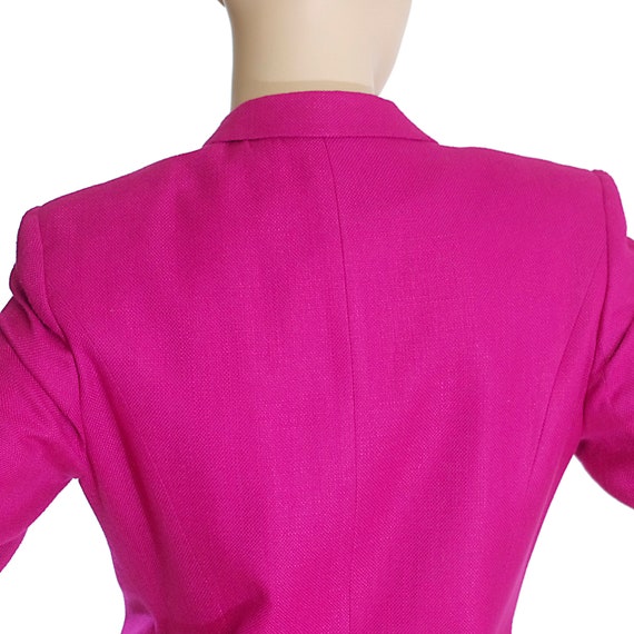 neon hot pink blazer magenta long fitted bright suit … - Gem