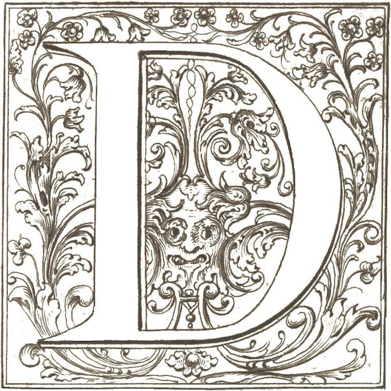 Fancy D Letter
