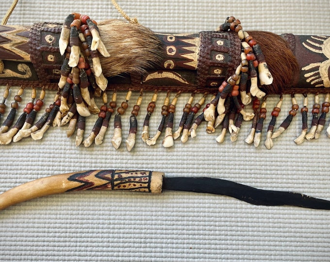 Rare Dayak Headhunter Mandau and Pisau Raut From Borneo Kenyah-kayak ...
