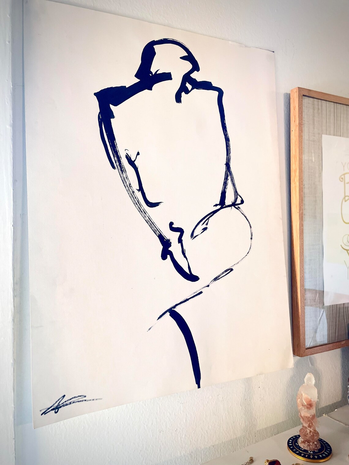 Figure Drawing Ink on Paper - Etsy