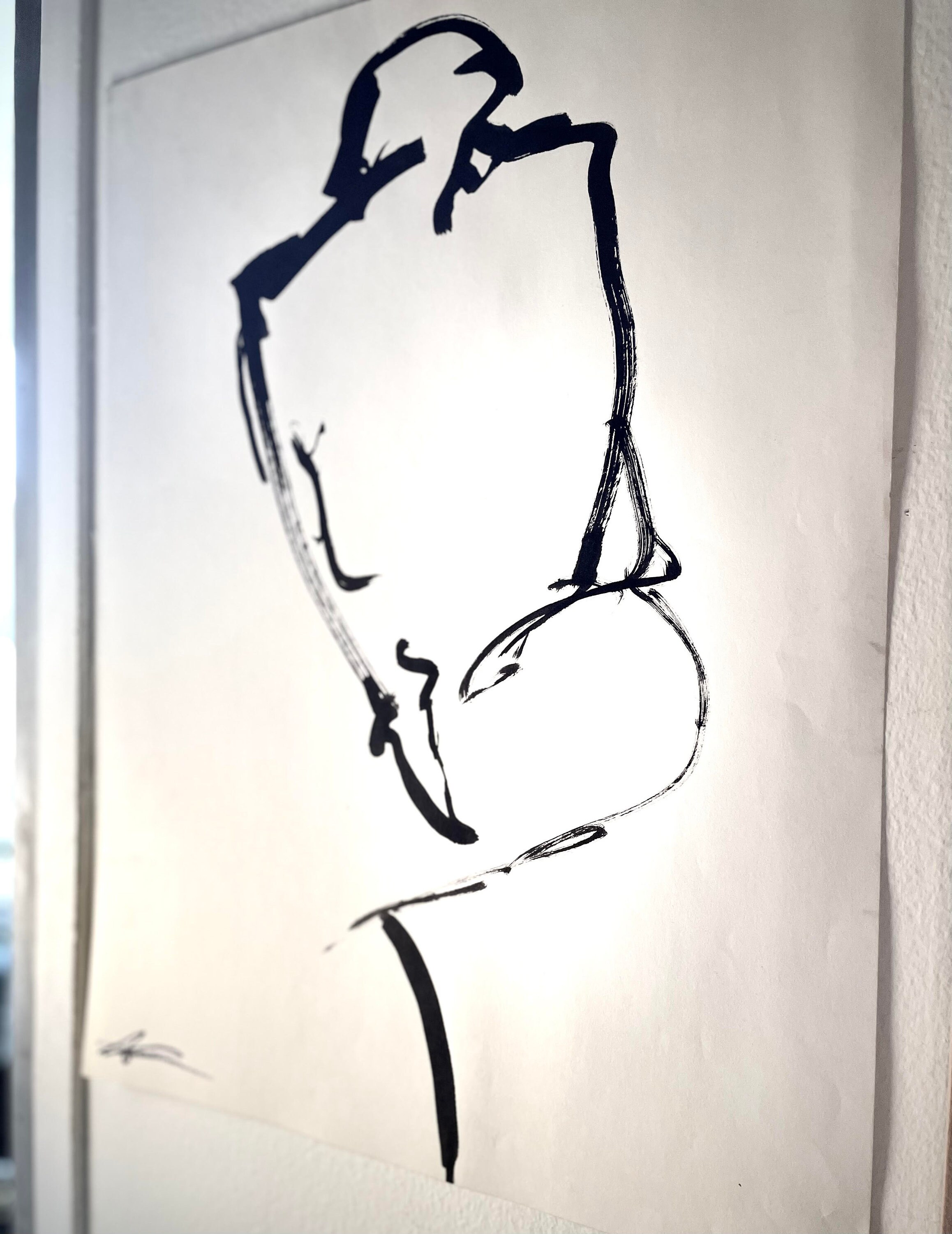 Figure Drawing Ink on Paper - Etsy