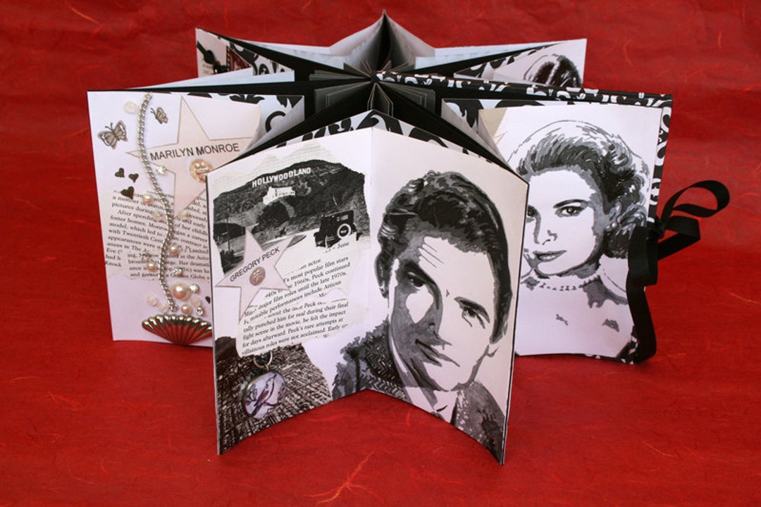 Black and White Stars Book, a Hand-bound Artist Book of Black and White ...