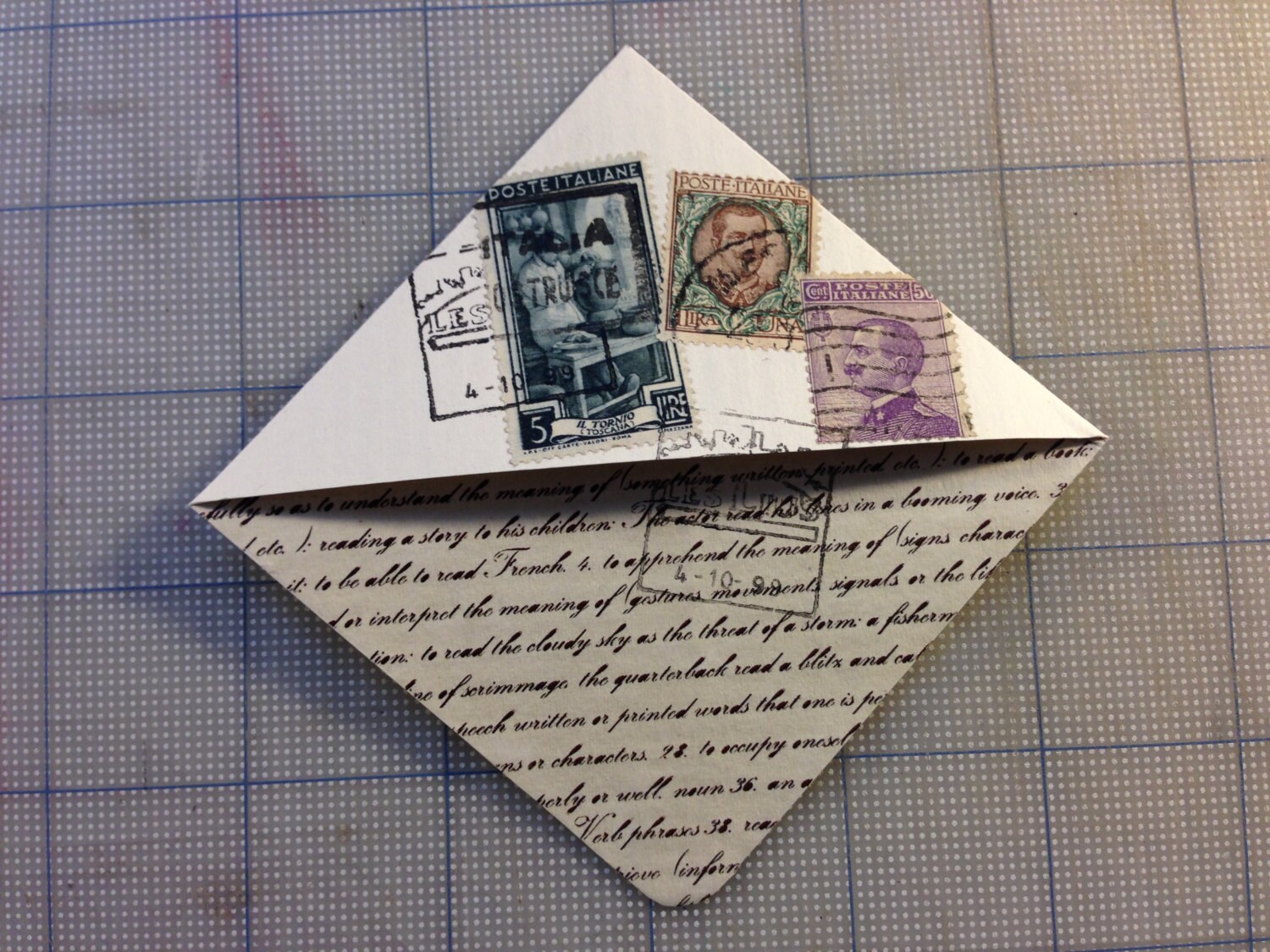 Unique Corner Bookmark, Old-world Style, Travel-themed, With Postage ...