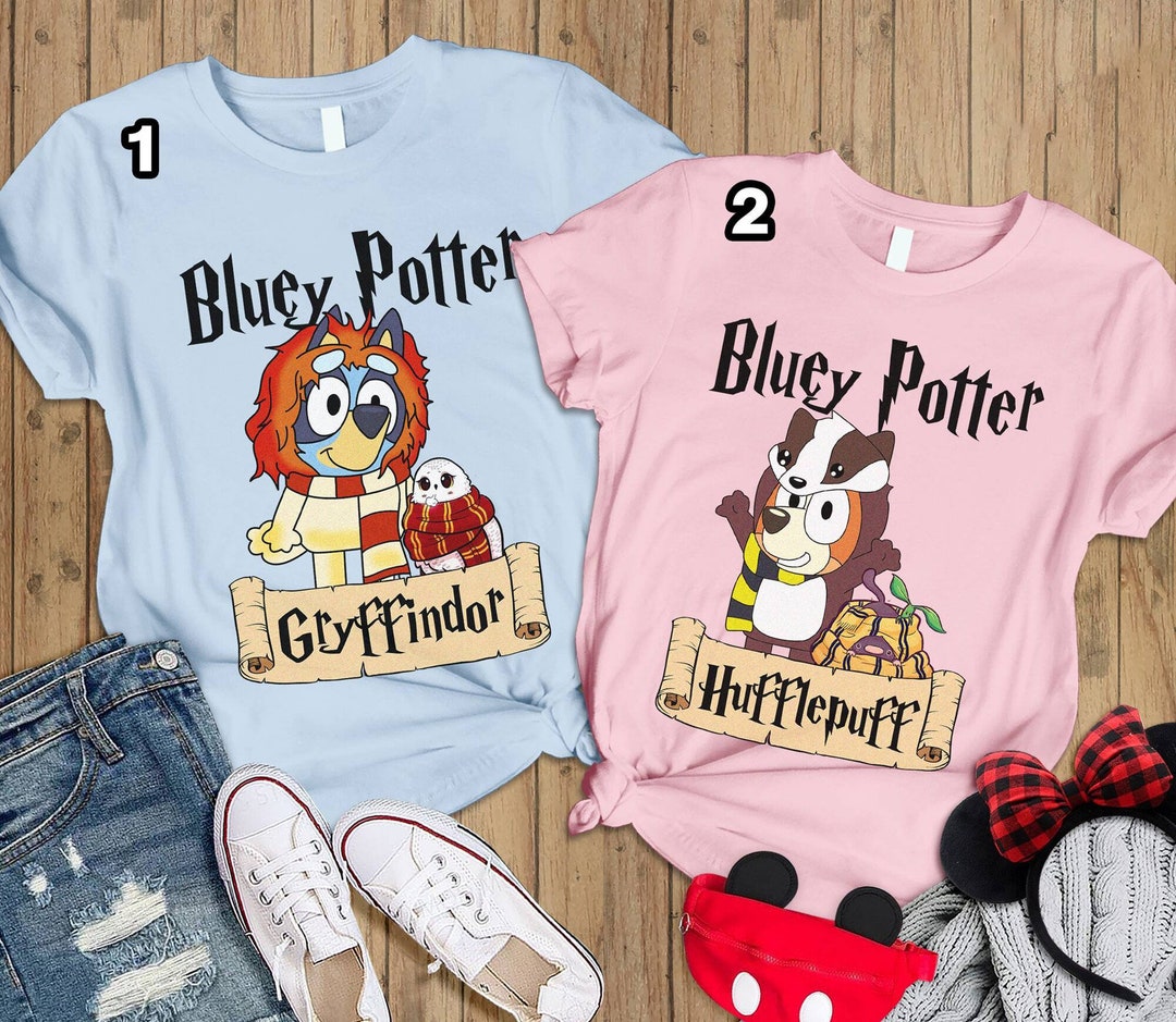 Bluey Potter Wizard Shirt Bluey Wizard School Shirt Bluey Universal ...