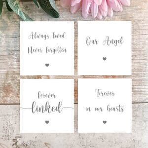 Funeral Memorial Favours / Butterfly Funeral Tokens / Personalised ...