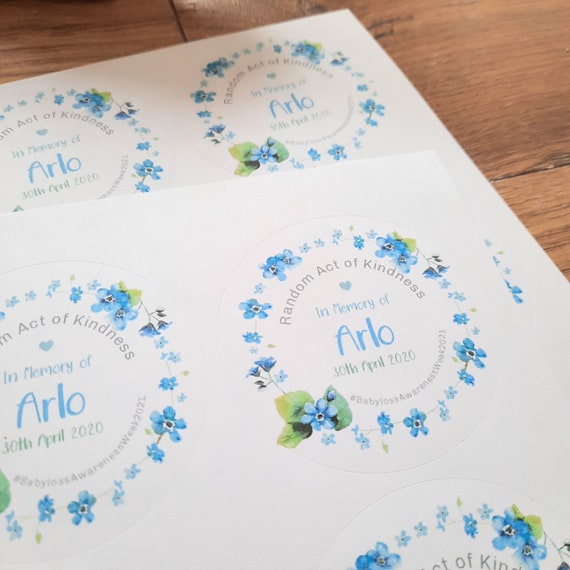 Random Acts of Kindness Stickers Babyloss Keepsakes - Etsy