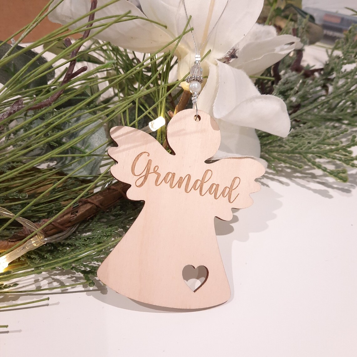 Angel Christmas Tree Ornament | Personalised Tree Decoration ...